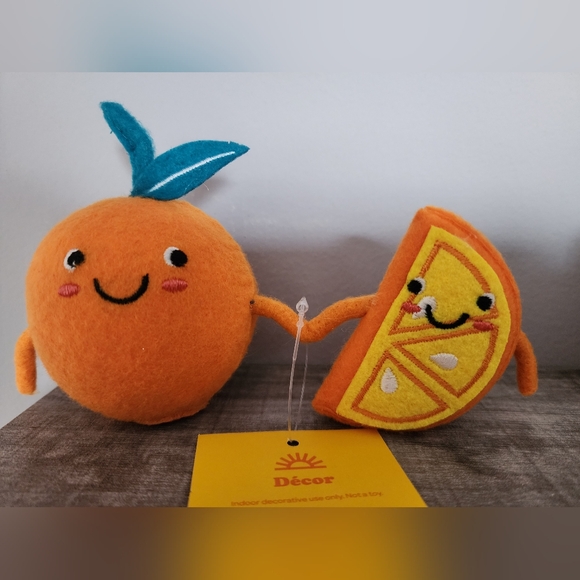 Spritz | Holiday | Felt Duo Figural Decor Oranges Sun Squad ...
